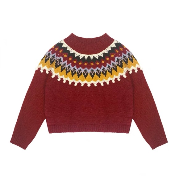 Sweaters | Fair Isle Holiday Sweater Red | Poshmark